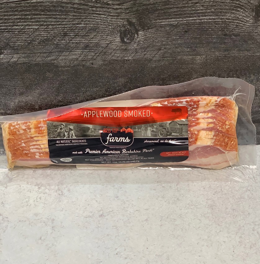 Applewood Smoked Uncured Bacon - Red Top Farms